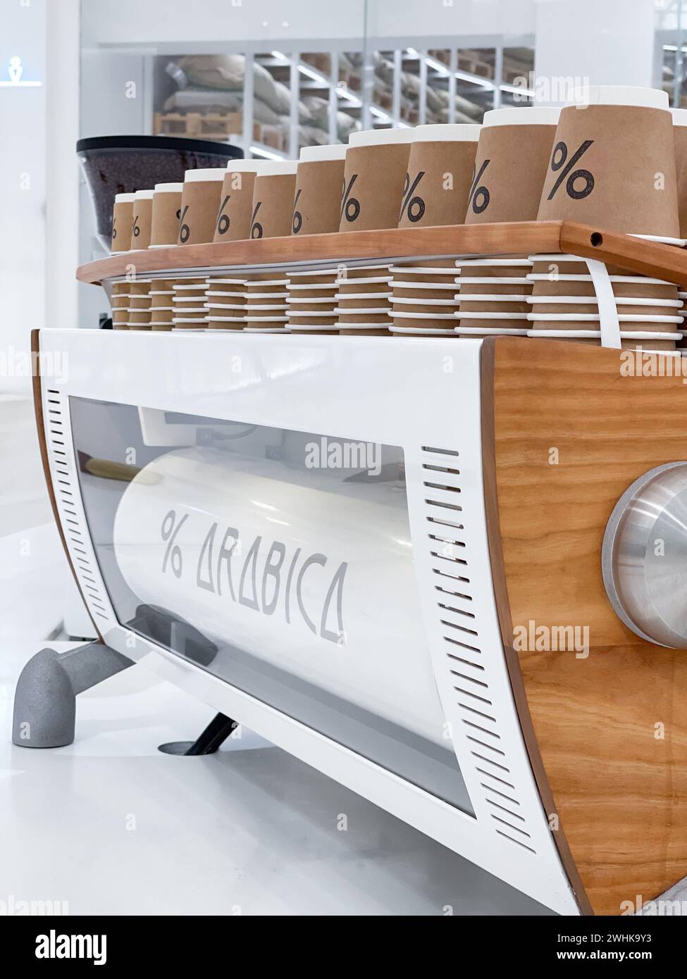 % Arabica coffee shop and roastery photographed on January 30, 2024 in ...