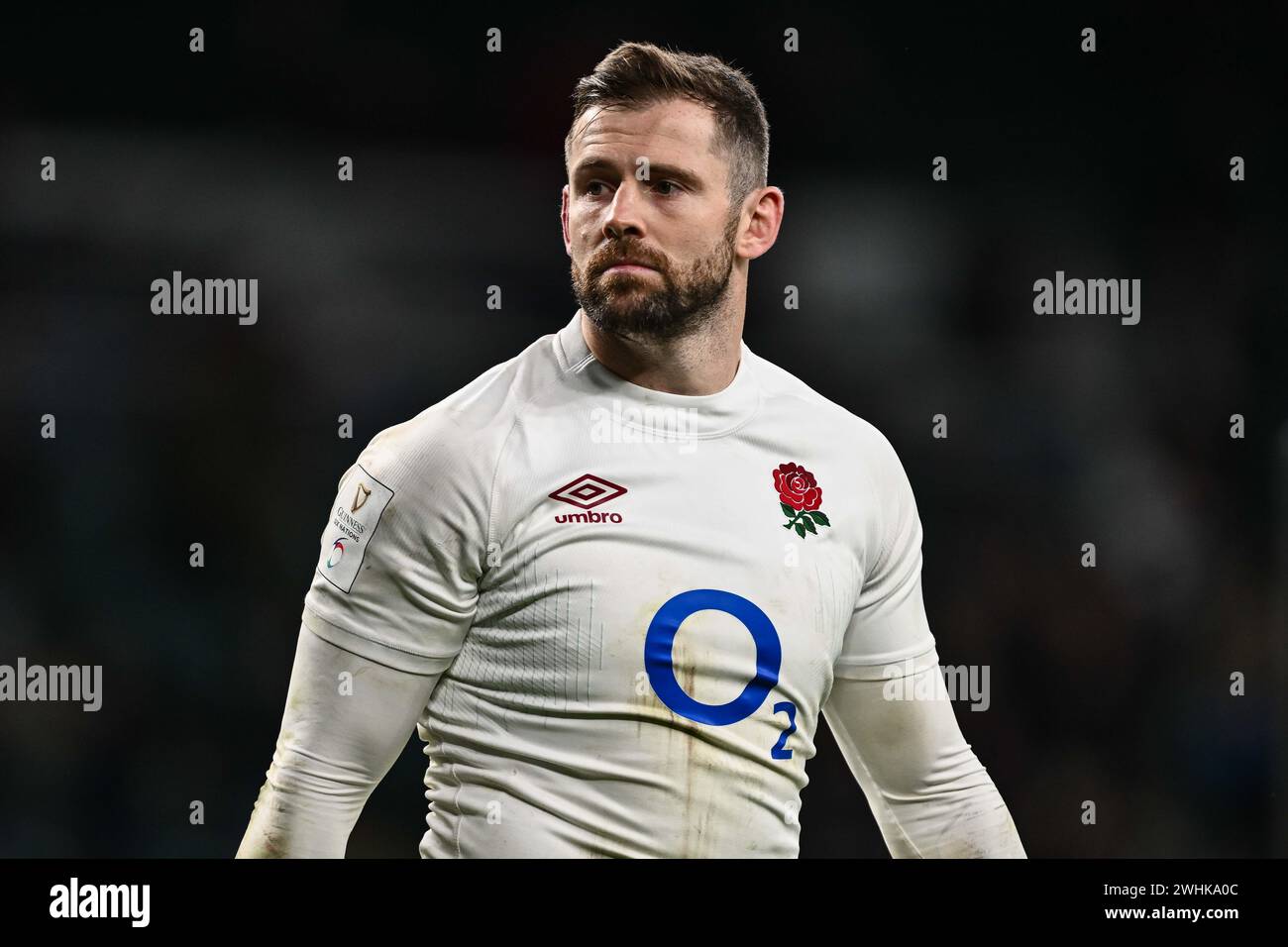 Elliot Daly of England at the end of the 2024 Guinness 6 Nations match ...