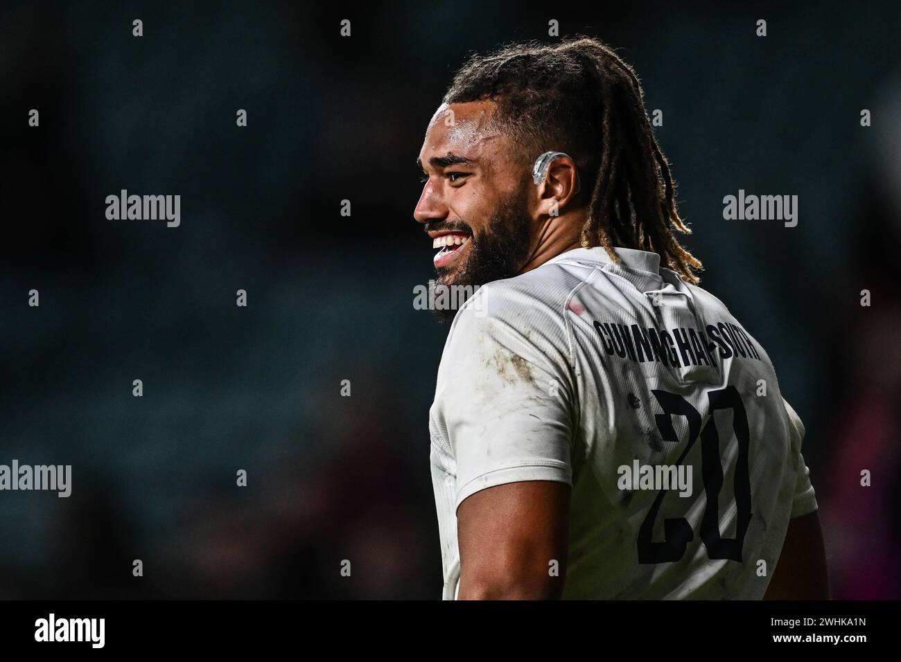 Chandler Cunningham-South of England is all smiles at the end of the ...