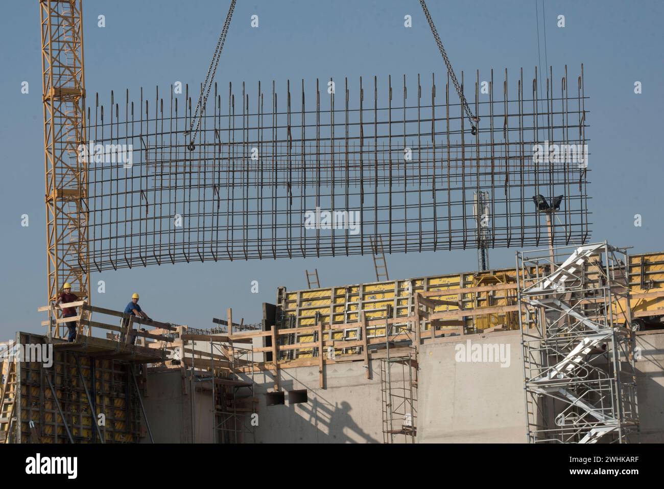 Rebar reinforcing steel construction site hi-res stock photography and ...