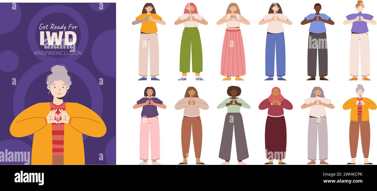 IWD Inspire Inclusion campaign, International Women's Day 2024 Poster ...