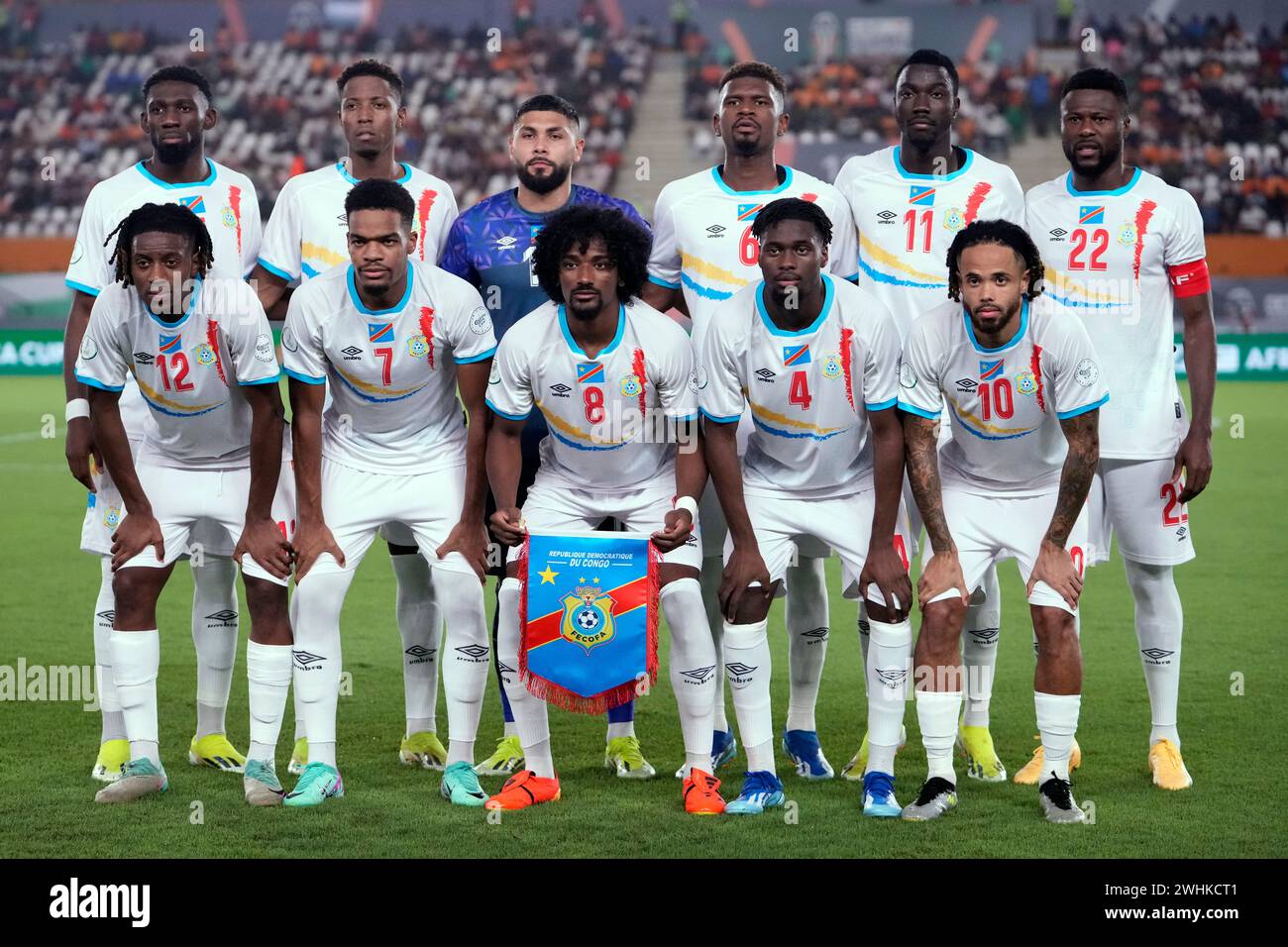 The team from DR Congo pose for a group photo before the African Cup of ...
