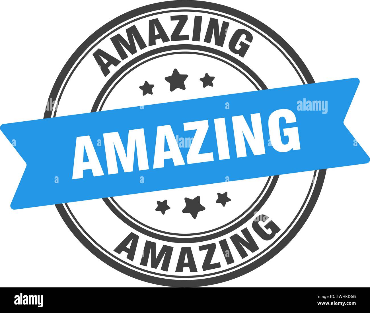 amazing stamp. amazing round sign. label on transparent background ...