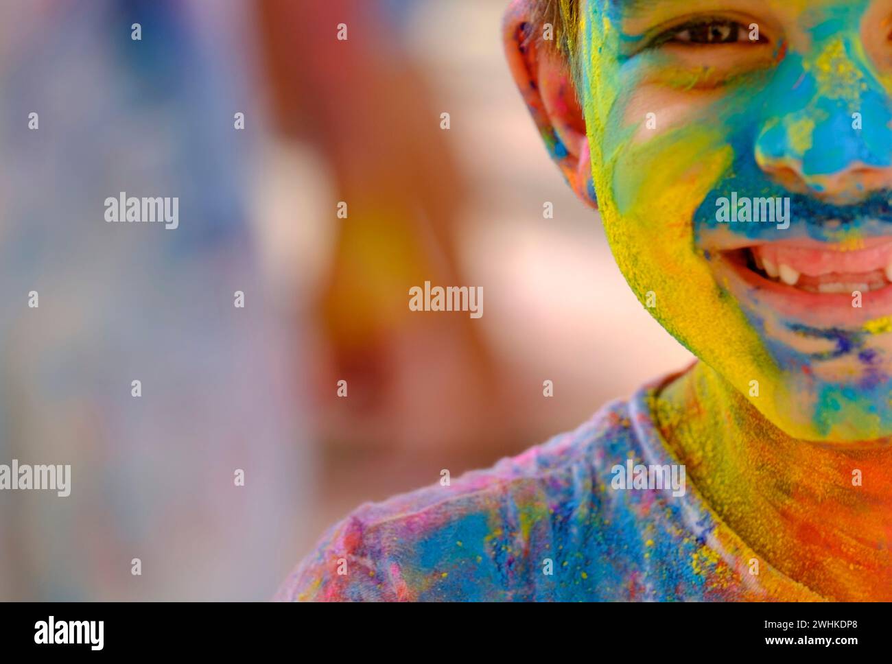 Holi children's party Stock Photo - Alamy