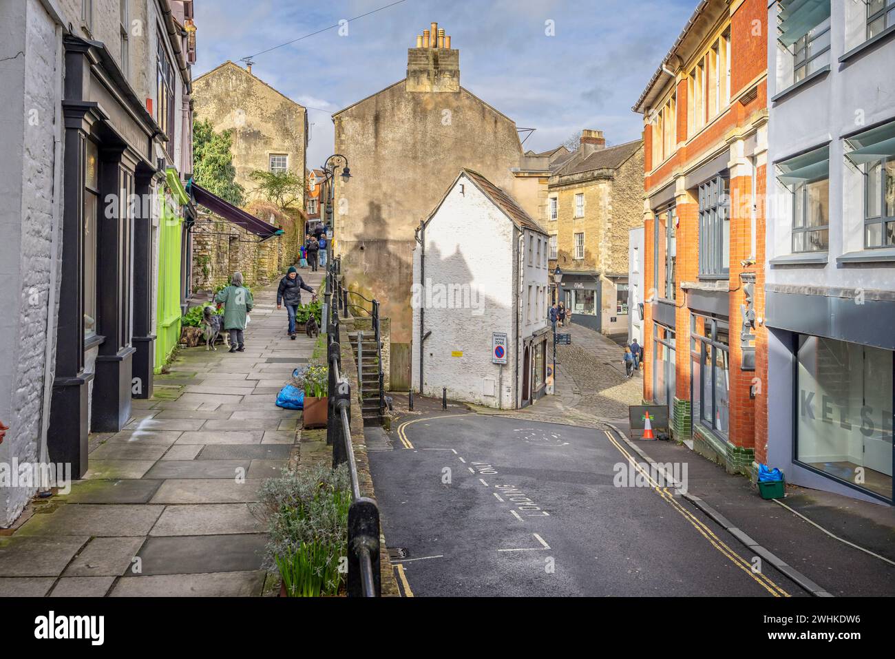View along Palmer Street and elevated Paul Street to historic Catherine ...