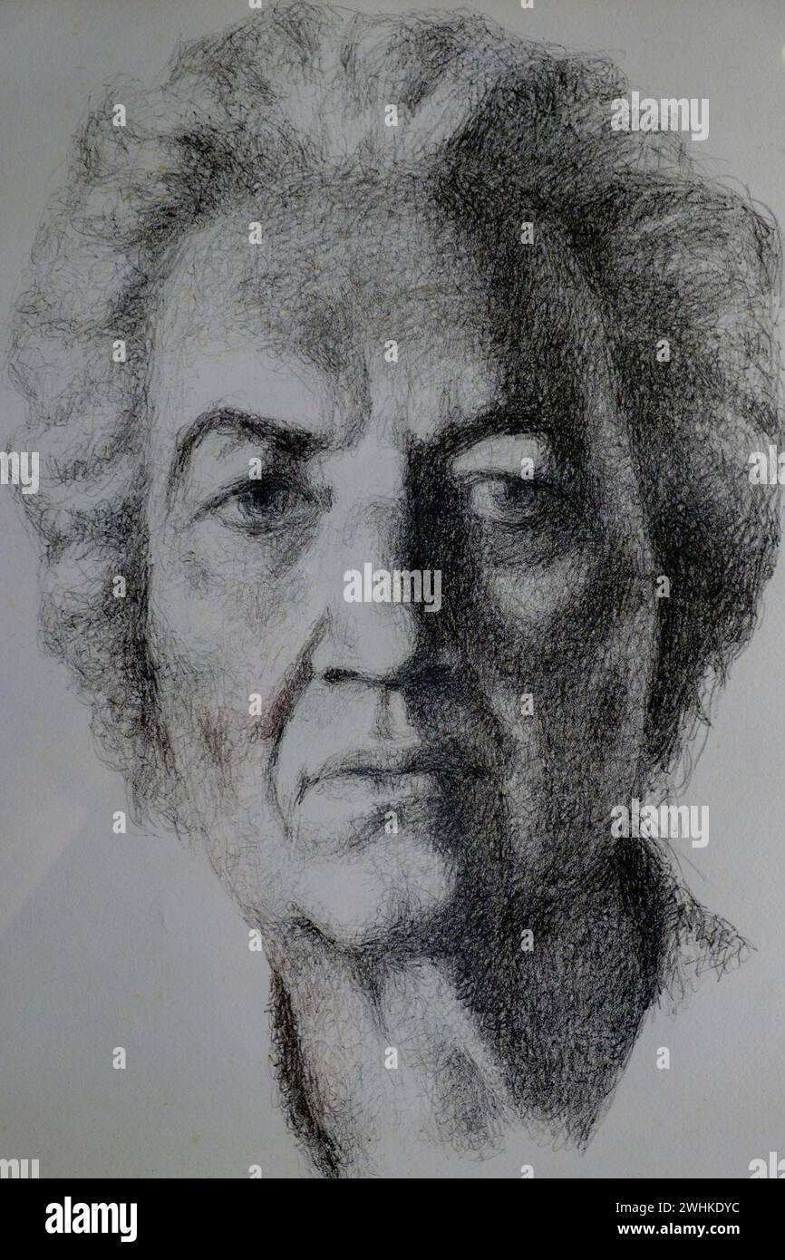 Portrait of Robert Graves by Jon Ulbricht Stock Photo - Alamy