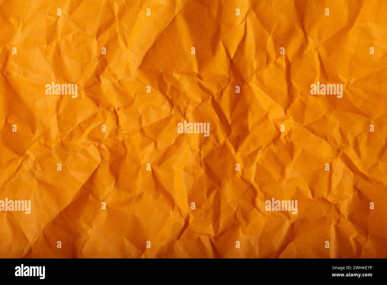 Orange Crumpled Paper Texture, Abstract Backdrop from Crumpled Orange ...