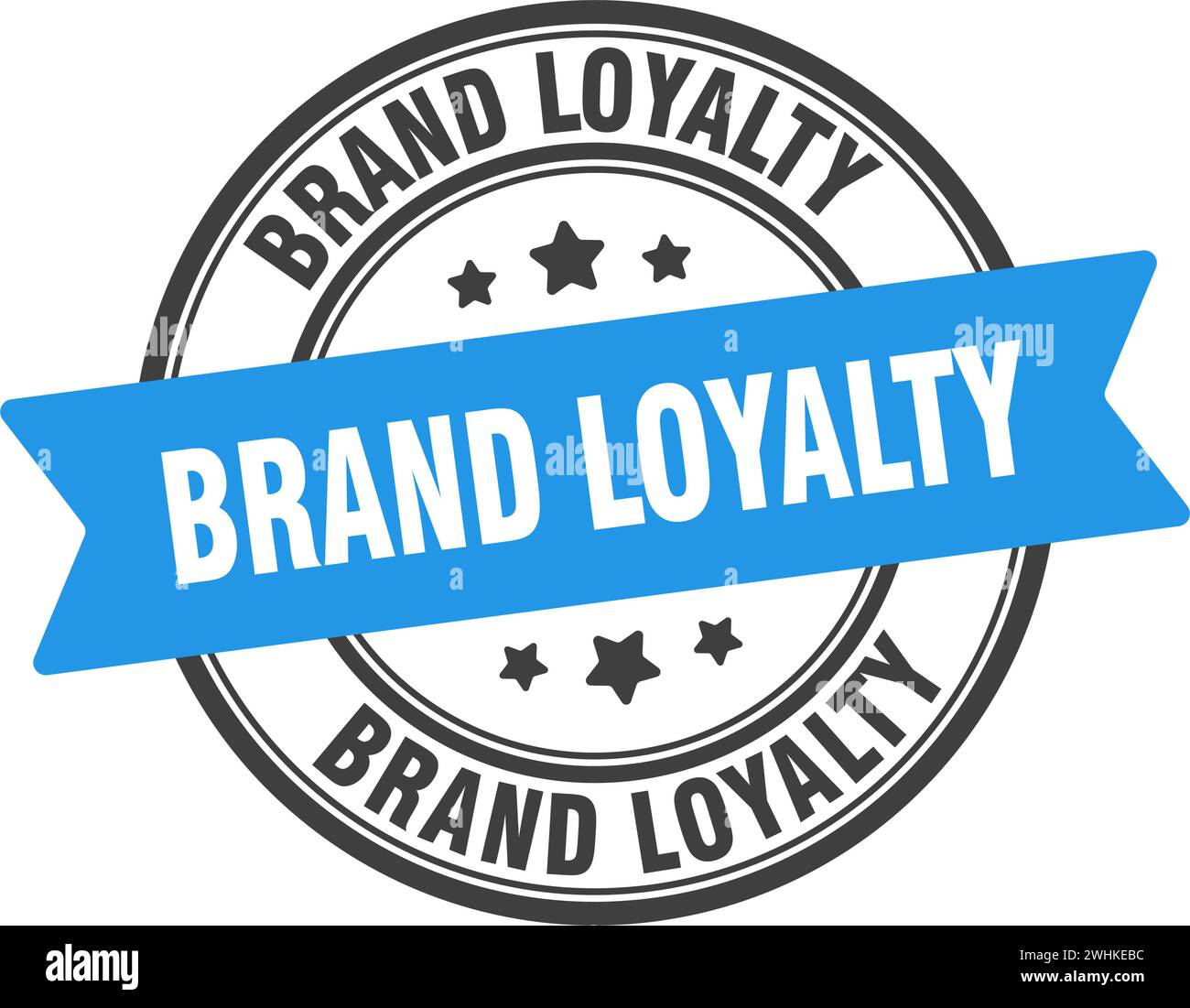 brand loyalty stamp. brand loyalty round sign. label on transparent ...