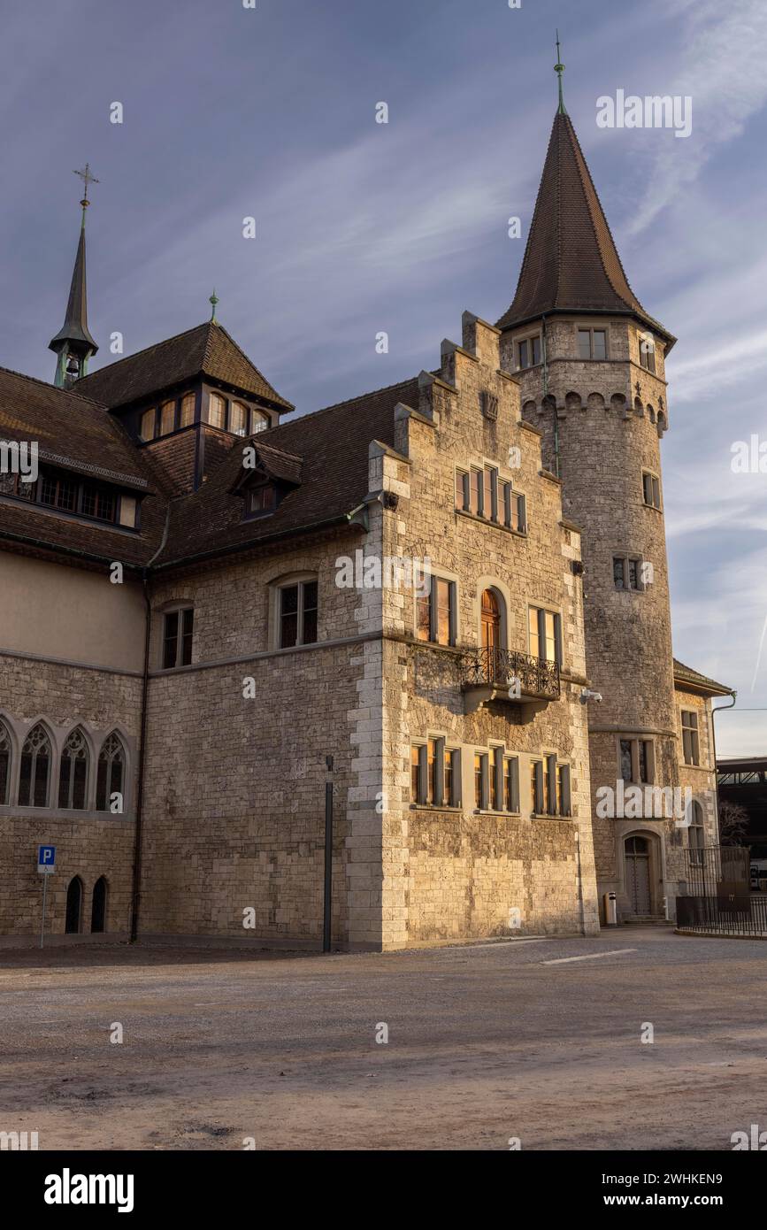 National Museum, City of Zurich, Canton of Zurich, Switzerland Stock ...