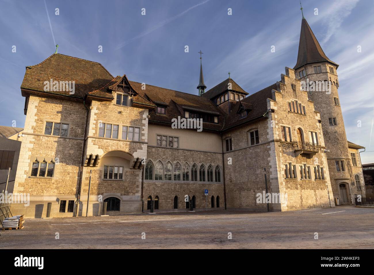 National Museum, City of Zurich, Canton of Zurich, Switzerland Stock ...