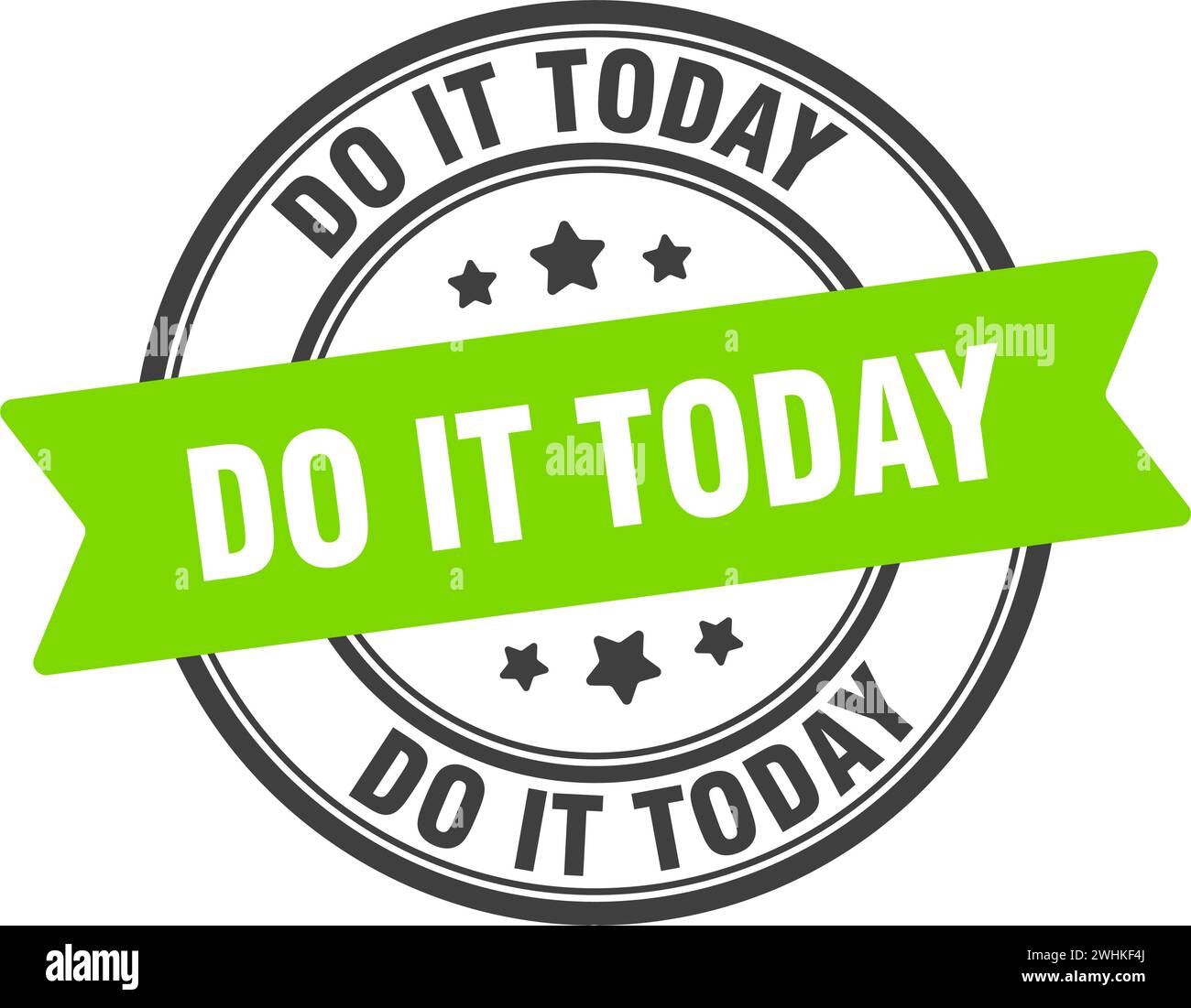 do it today stamp. do it today round sign. label on transparent ...