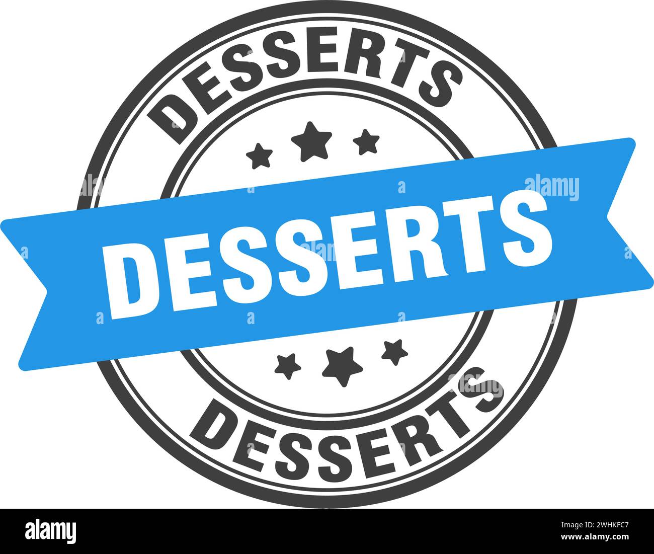 desserts stamp. desserts round sign. label on transparent background ...