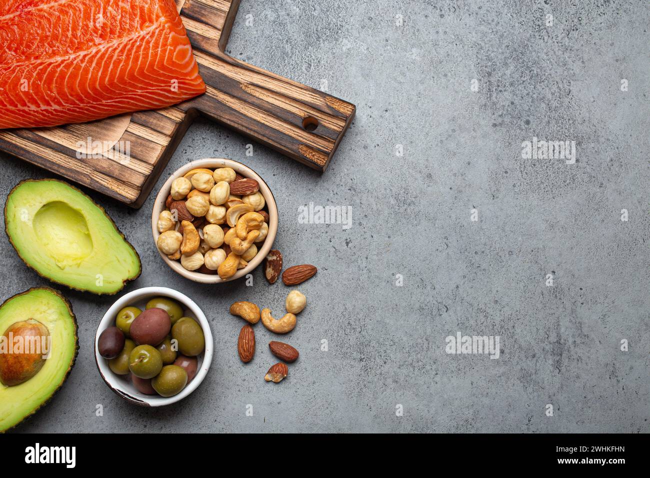 Fat sources above hi-res stock photography and images - Alamy