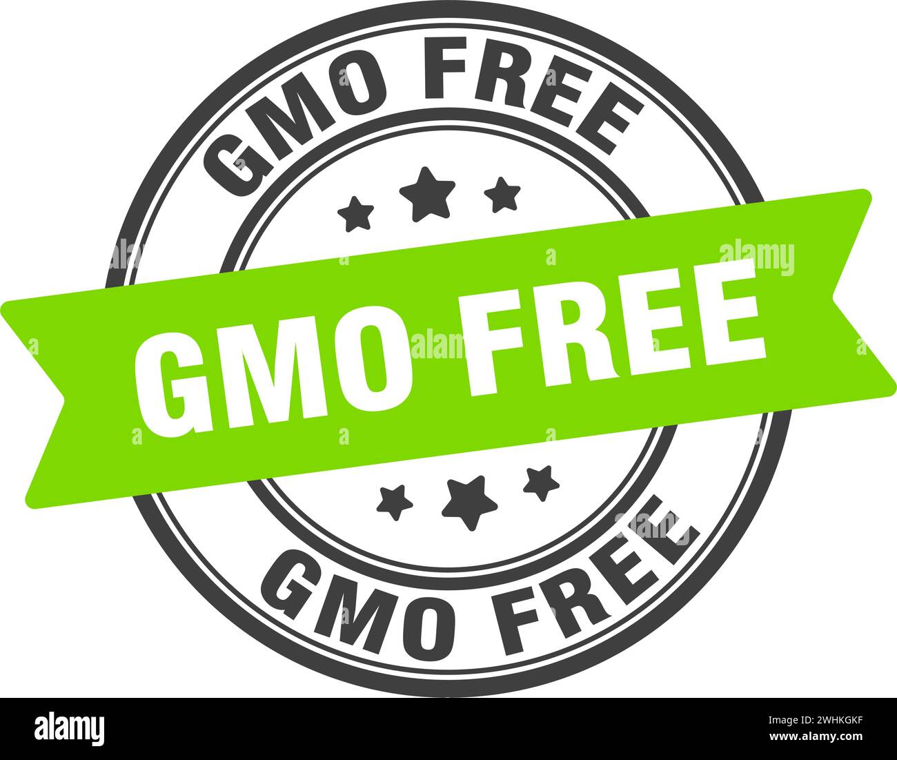 gmo free stamp. gmo free round sign. label on transparent background Stock Vector Image & Art ...