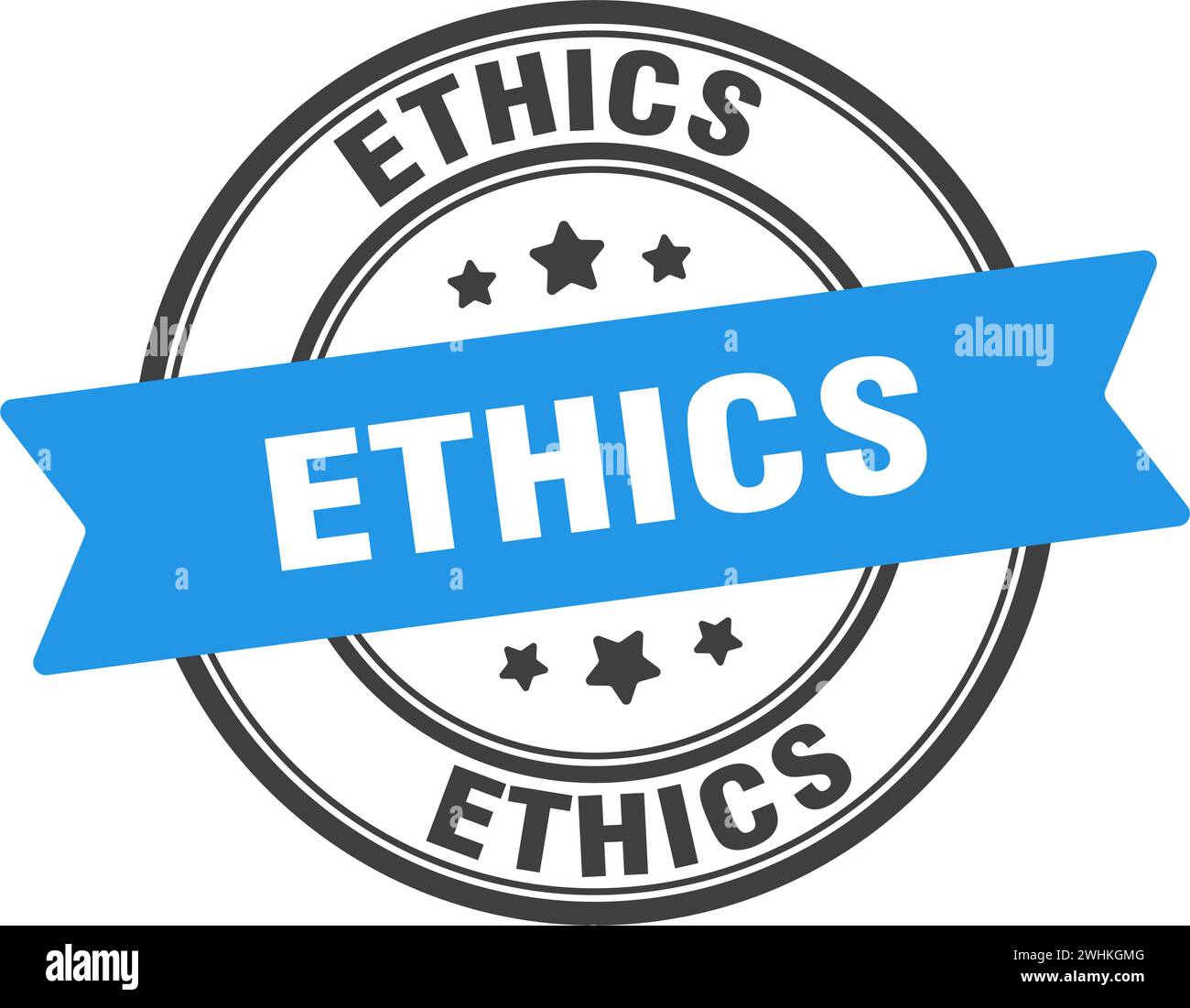ethics stamp. ethics round sign. label on transparent background Stock ...