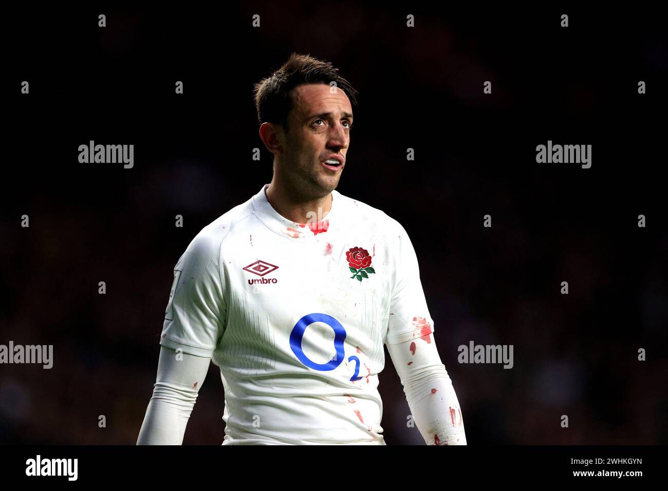 London, England. 10th February, 2024. England's Alex Mitchell during ...