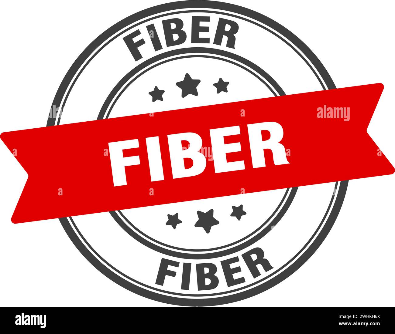 fiber stamp. fiber round sign. label on transparent background Stock ...
