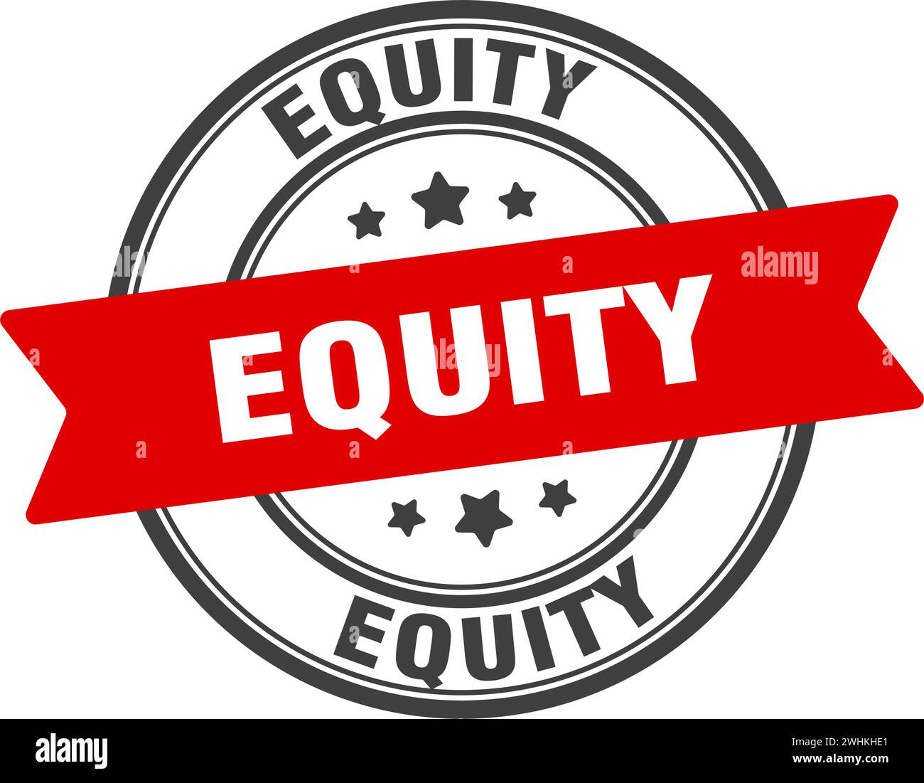 equity stamp. equity round sign. label on transparent background Stock ...