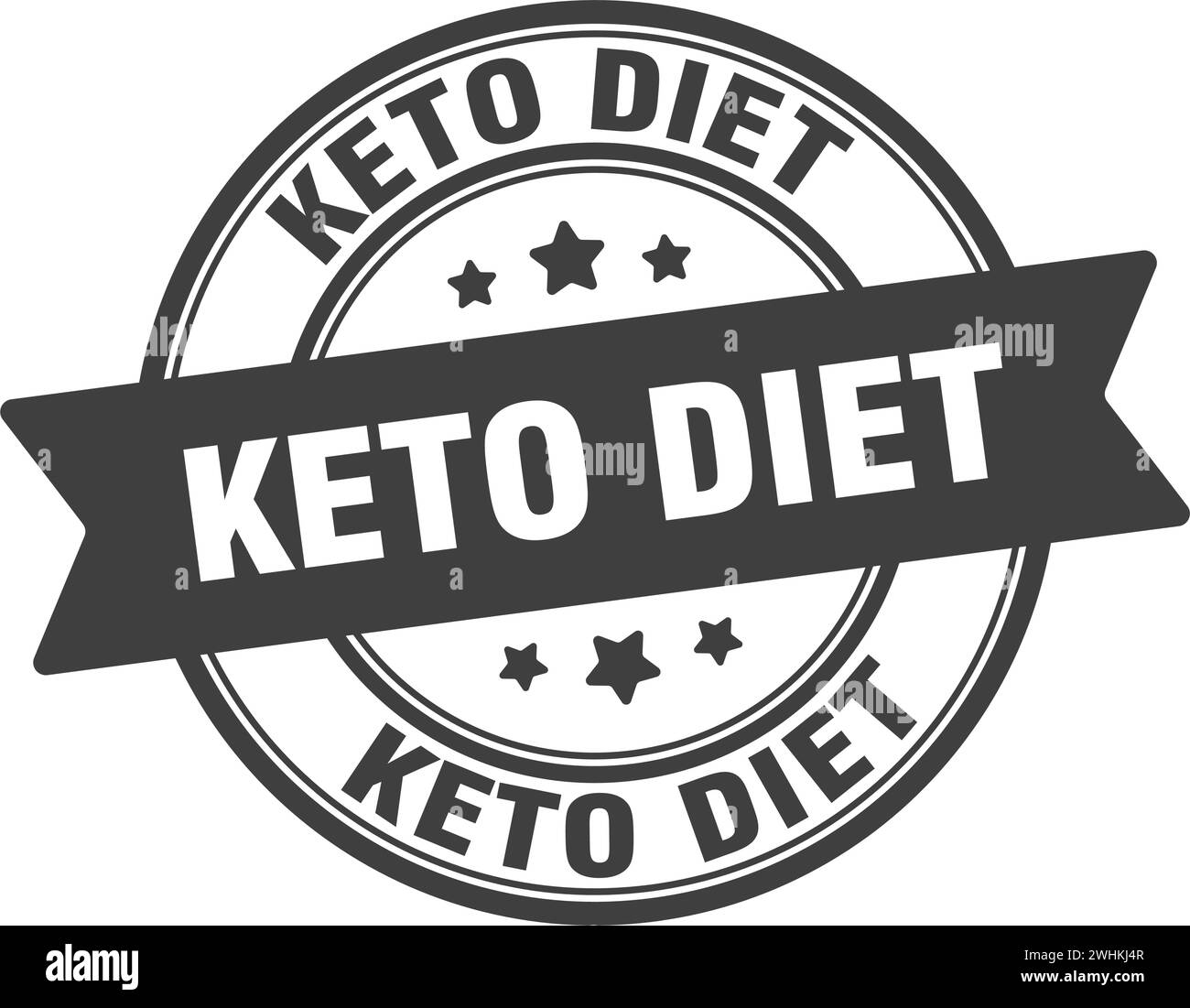 keto diet stamp. keto diet round sign. label on transparent background ...