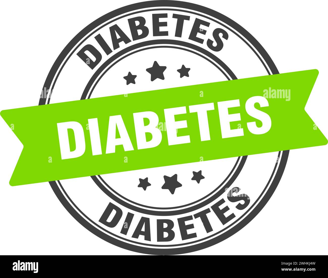 diabetes stamp. diabetes round sign. label on transparent background ...