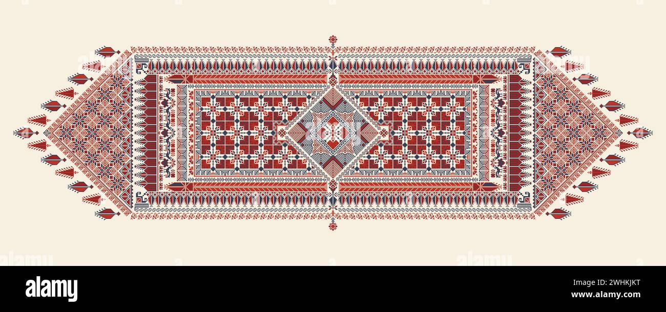 Tatreez, decorative Palestinian embroidery symbol Stock Photo - Alamy