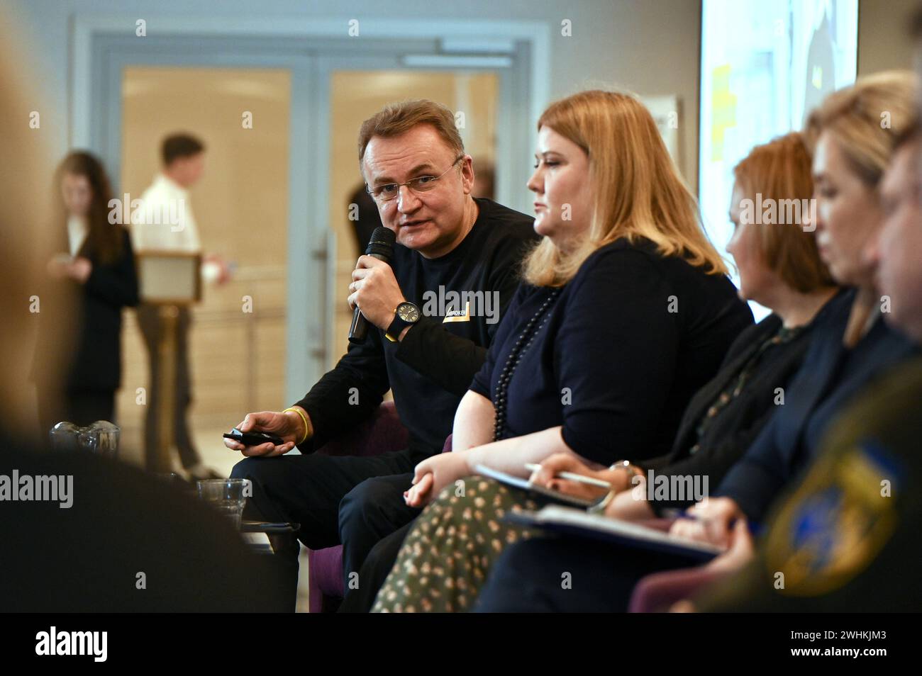 Non Exclusive: LVIV, UKRAINE - FEBRUARY 09, 2024 - Lviv Mayor Andrii ...