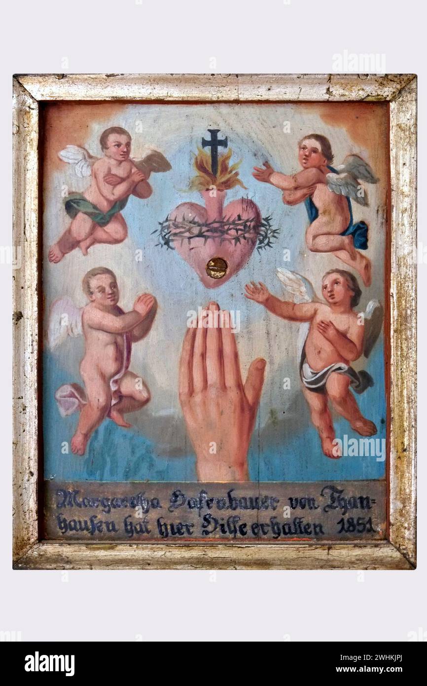 Votive tablet, Ex-voto Stock Photo - Alamy
