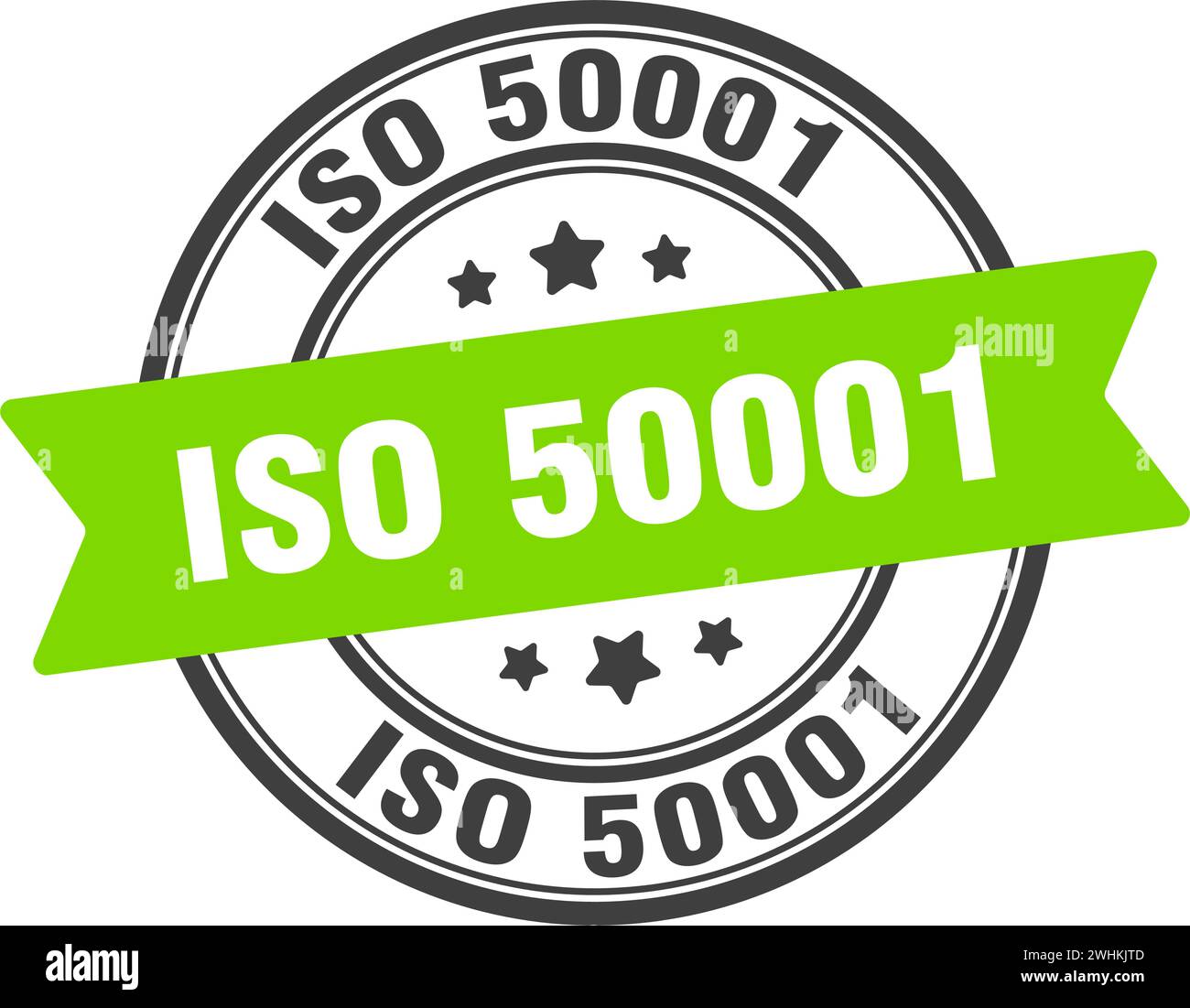 iso 50001 stamp. iso 50001 round sign. label on transparent background ...