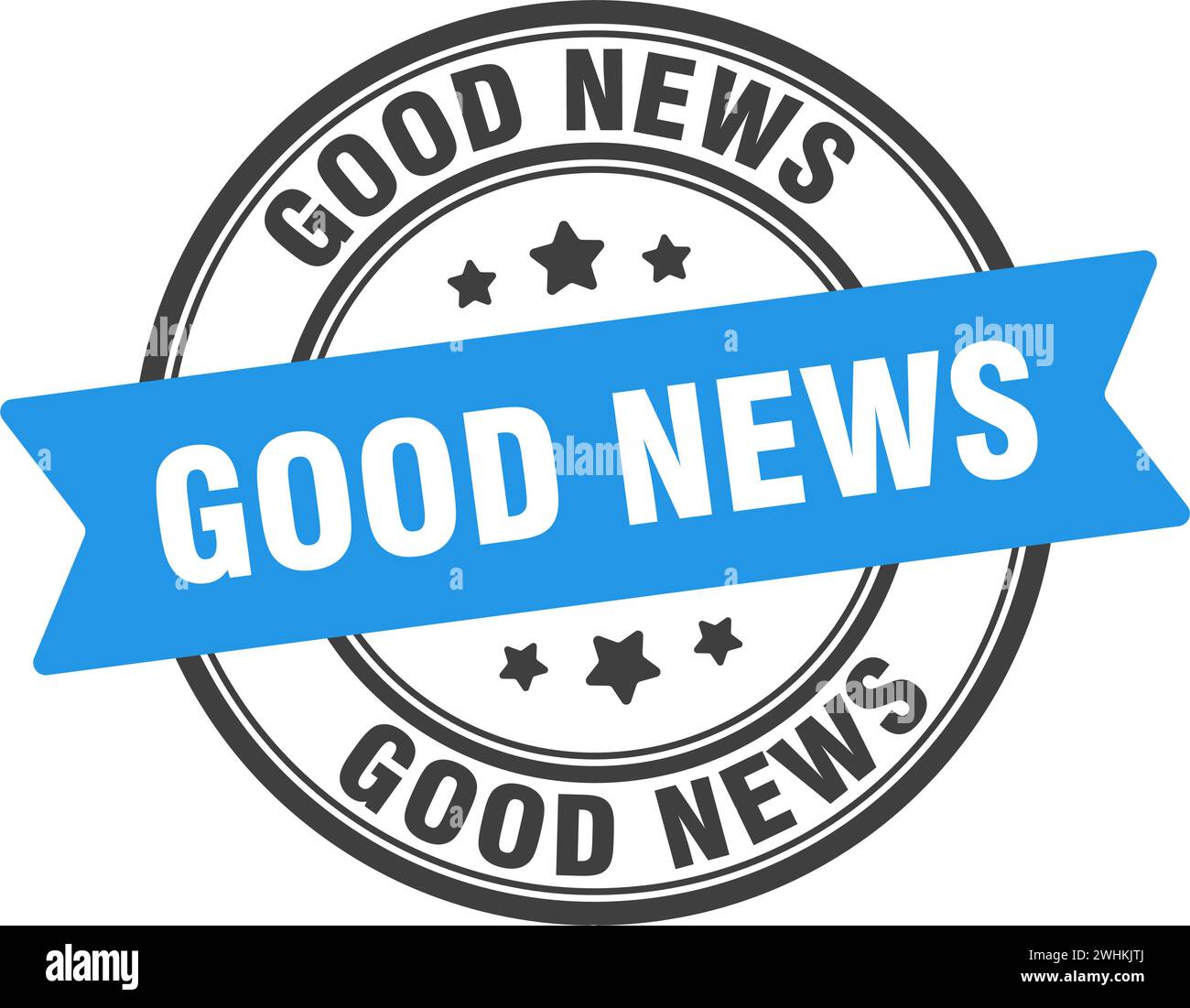 good news stamp. good news round sign. label on transparent background ...
