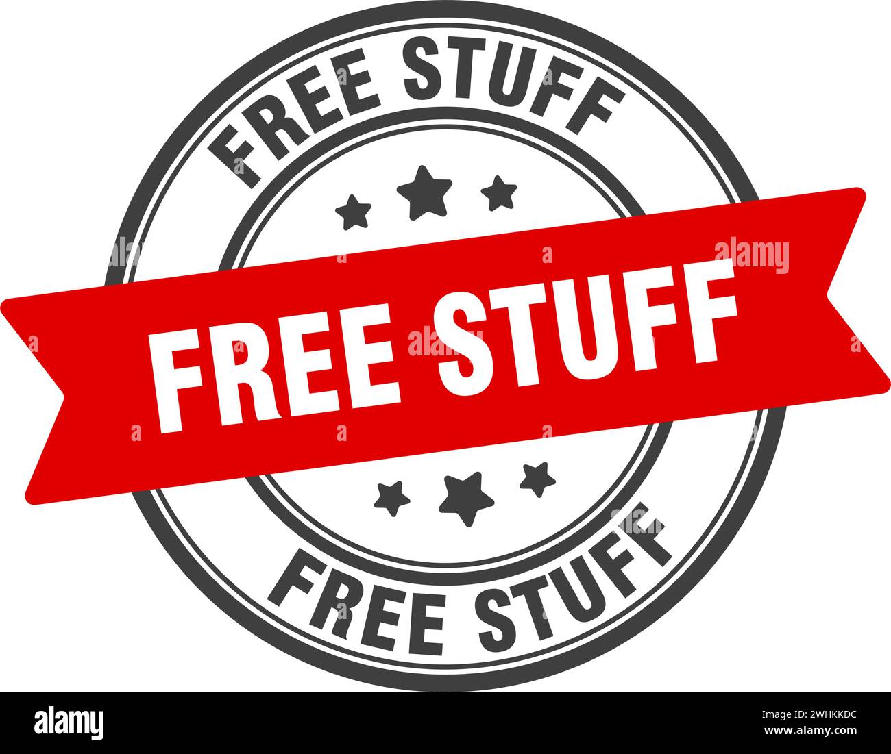 free stuff stamp. free stuff round sign. label on transparent ...