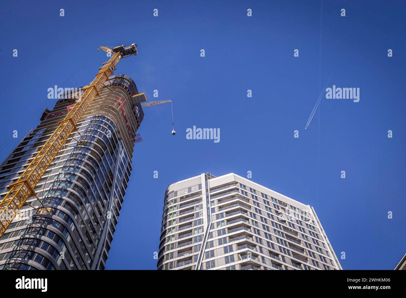 FOUR, four new tower blocks are being built here, Frankfurt 4 Tower ...