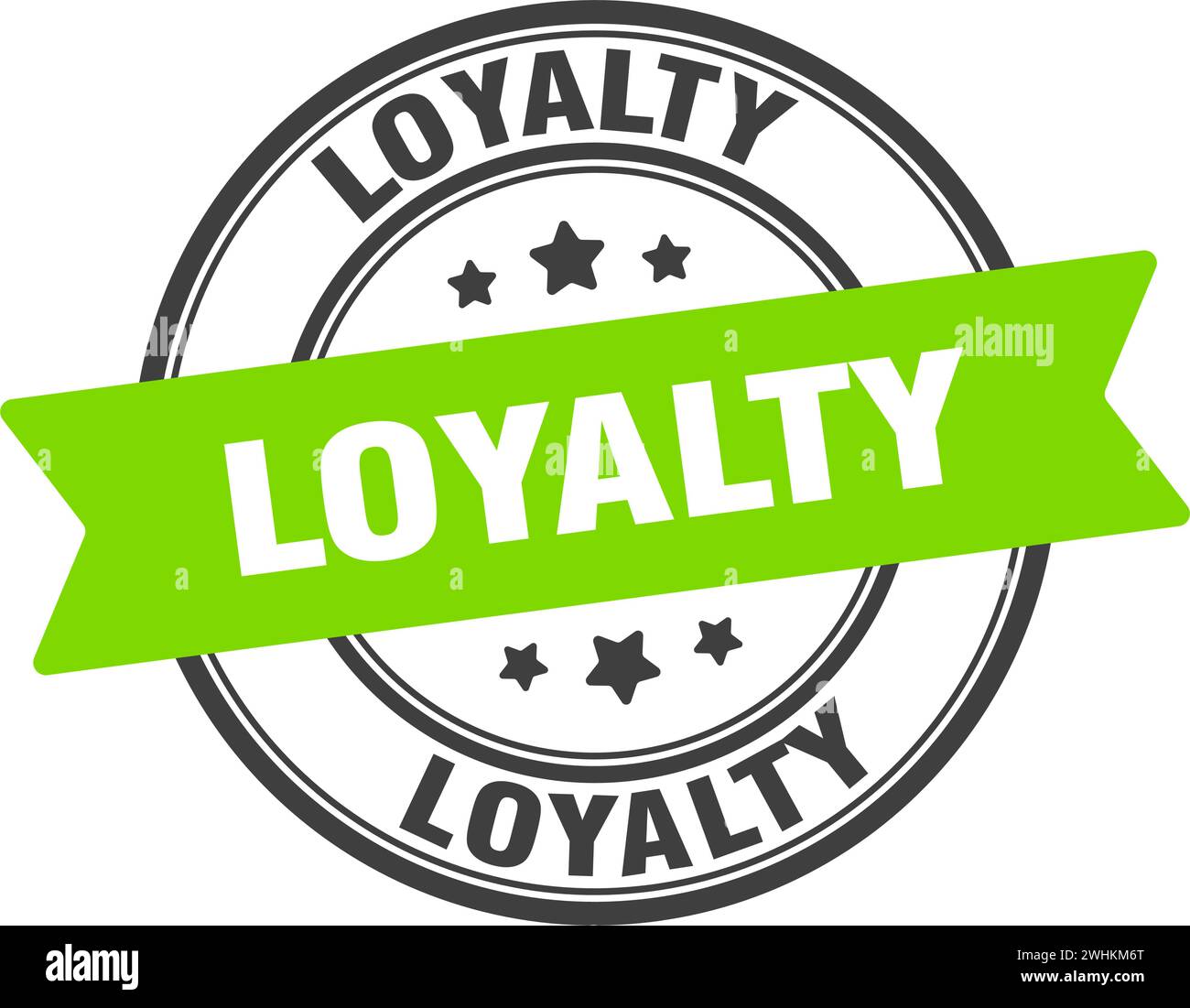 loyalty stamp. loyalty round sign. label on transparent background ...