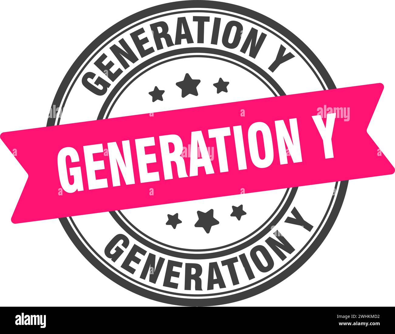 generation y stamp. generation y round sign. label on transparent ...