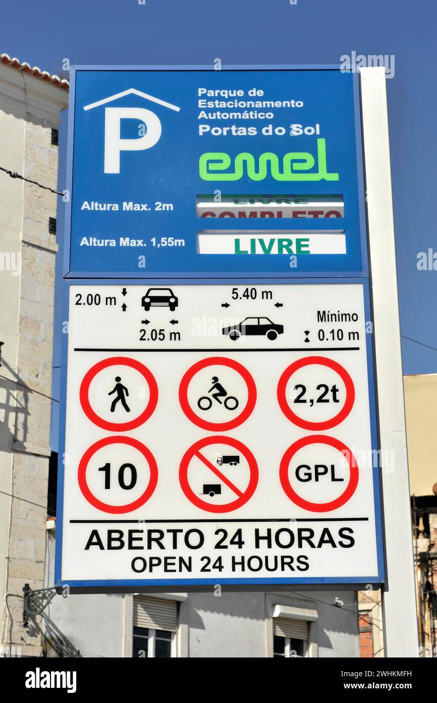 Portuguese traffic sign hi-res stock photography and images - Alamy