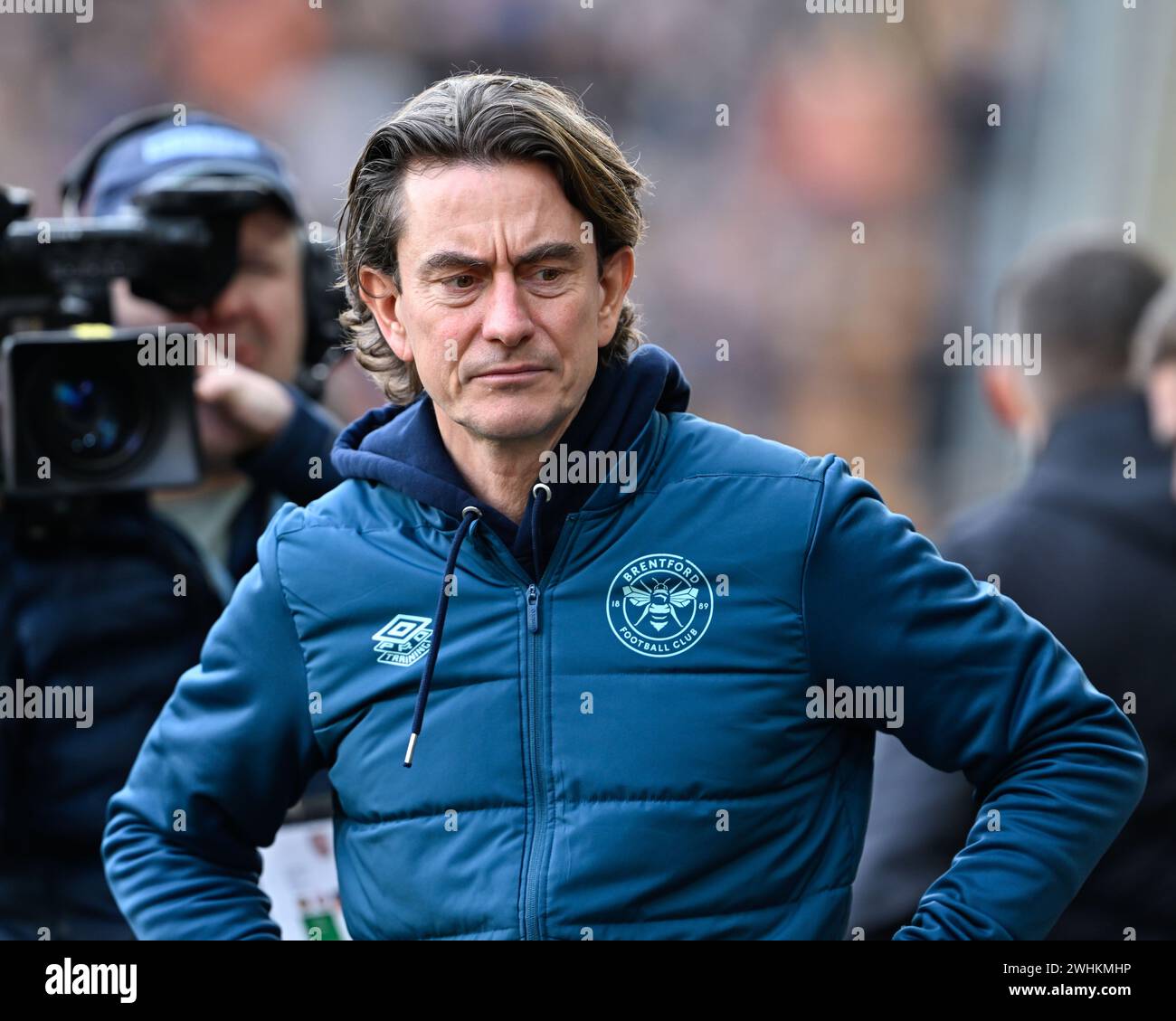 Thomas Frank manager of Brentford, during the Premier League match ...