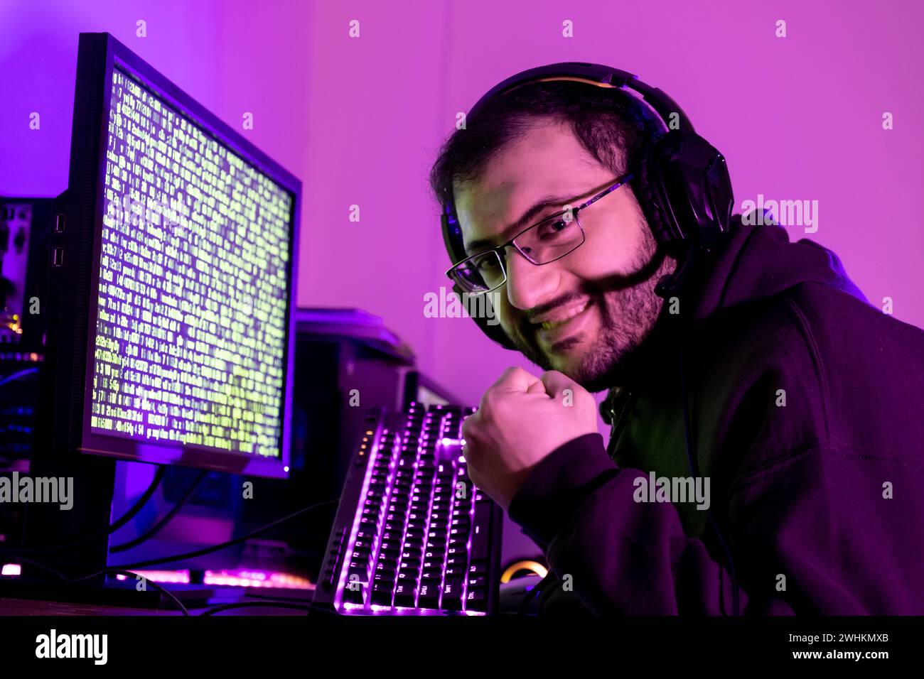 arabic guy working on some code trying to solve the problem Stock Photo ... arabic guy working on some code trying to solve the problem Stock Photo ...