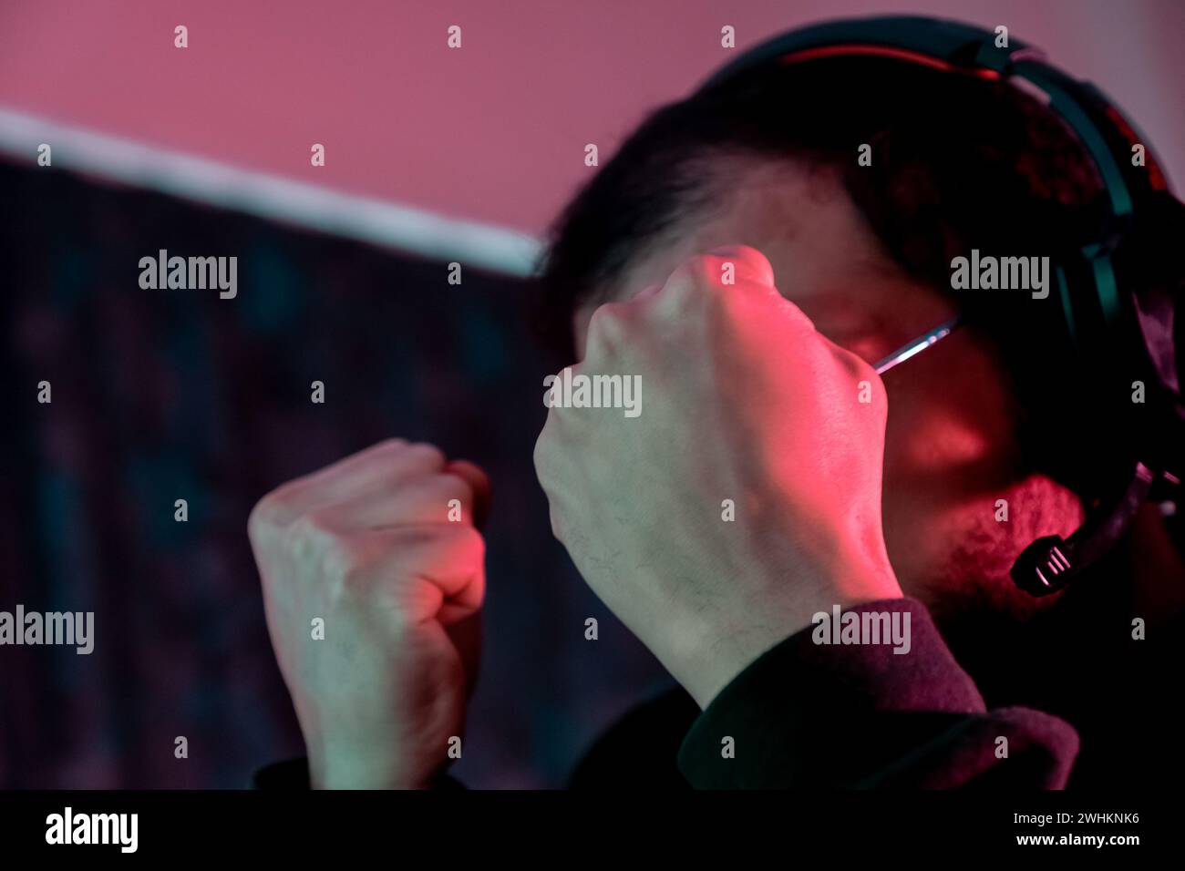 Professional arab gamer playing computer hi-res stock photography and ...