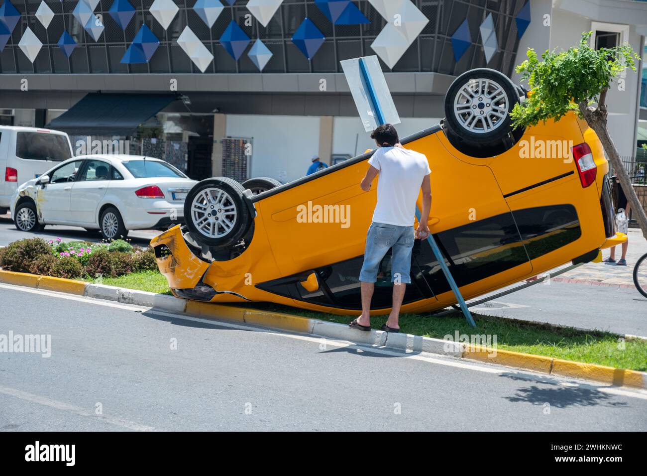 Car flip hi-res stock photography and images - Alamy