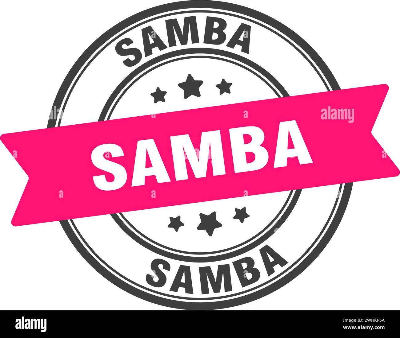 samba stamp. samba round sign. label on transparent background Stock ...