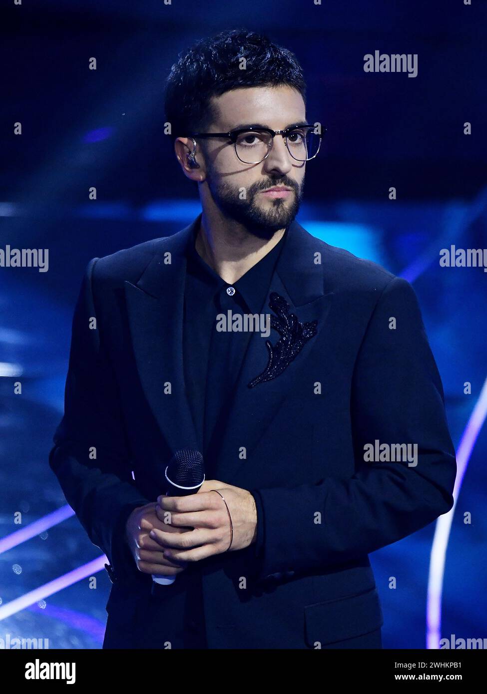 Sanremo, 74th Italian Song Festival. Fifth Evening. In the photo: Piero ...
