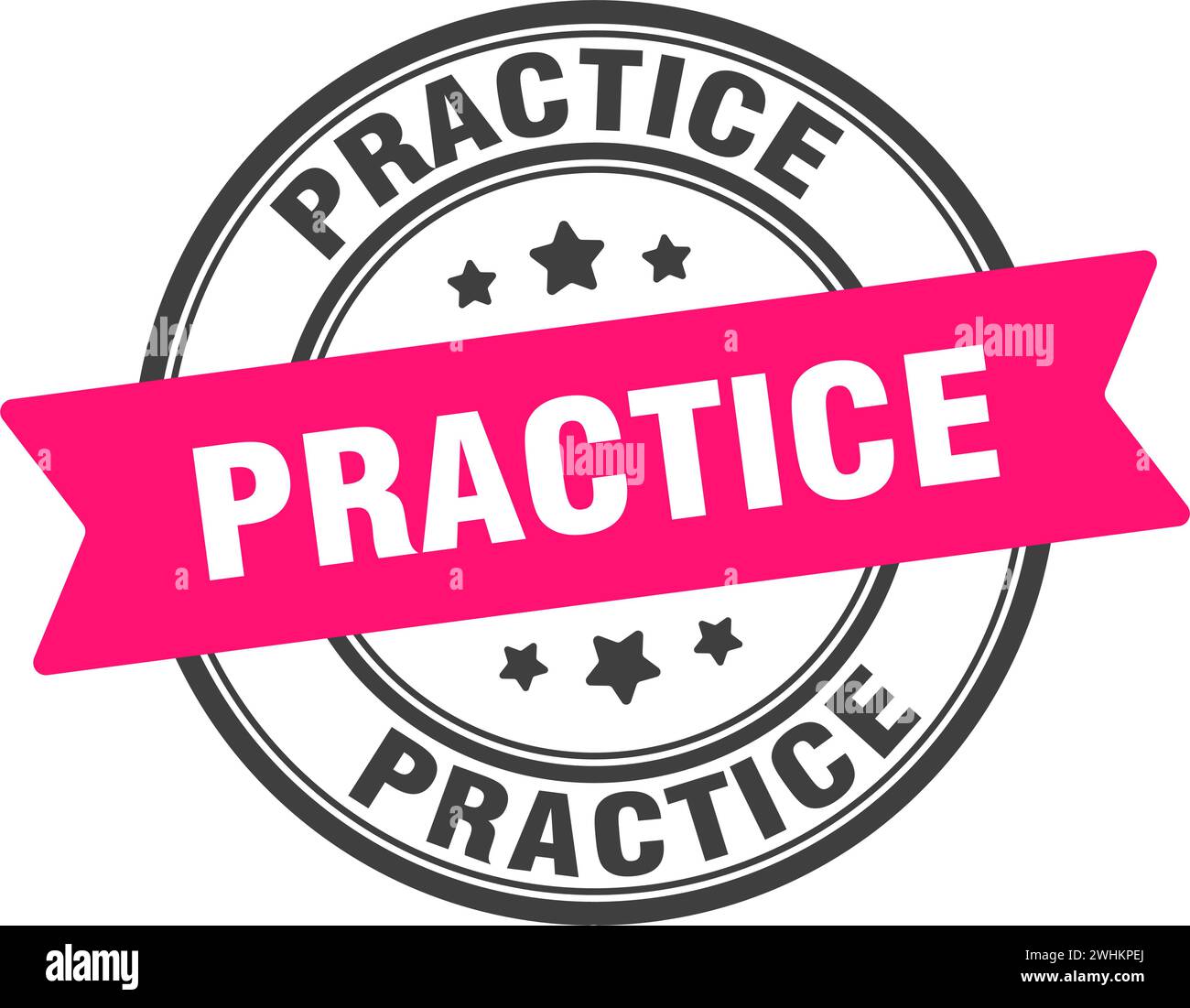 practice stamp. practice round sign. label on transparent background ...