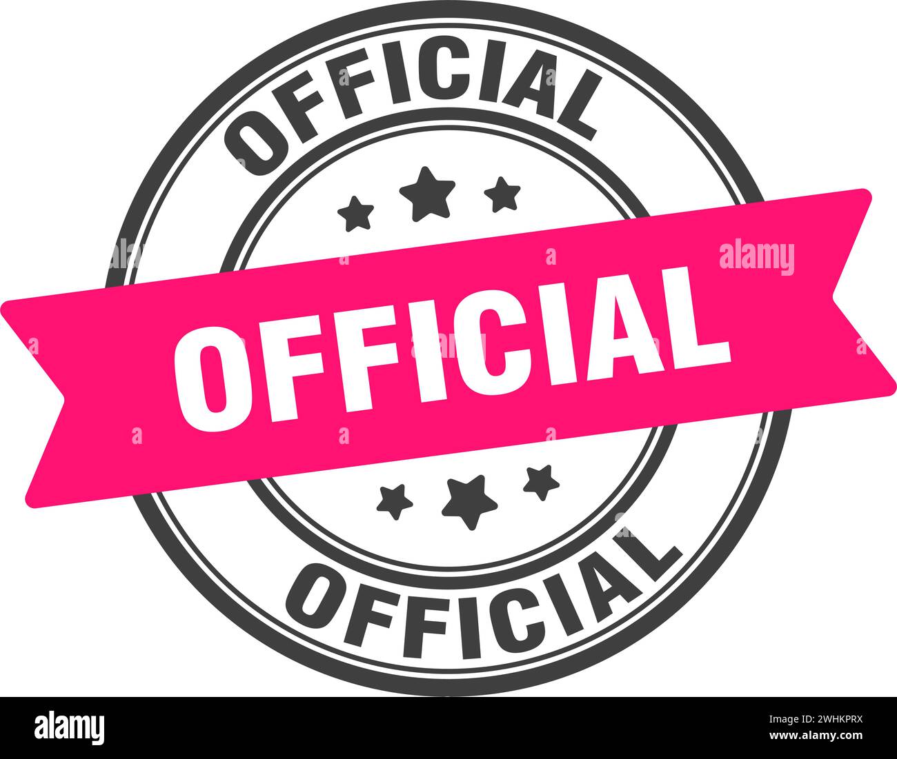 official stamp. official round sign. label on transparent background ...