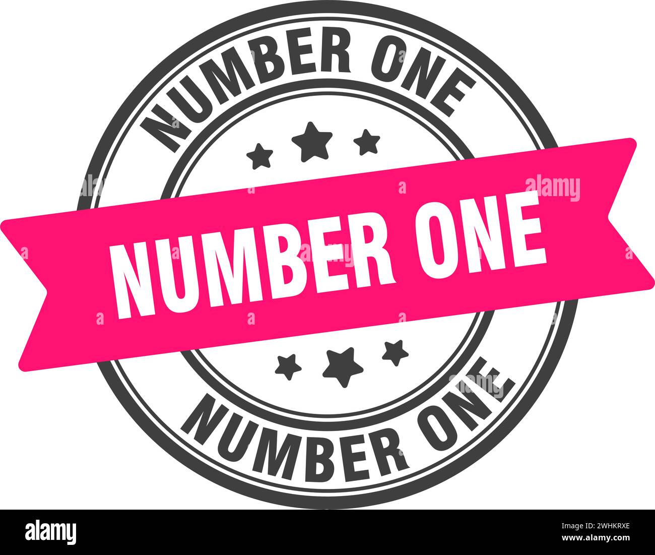 number one stamp. number one round sign. label on transparent ...