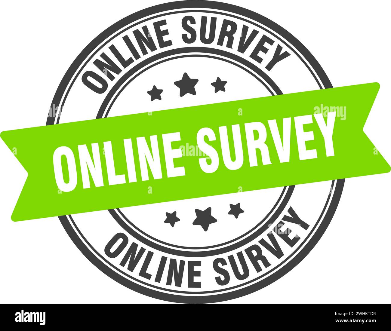 Survey round green sticker hi-res stock photography and images - Alamy