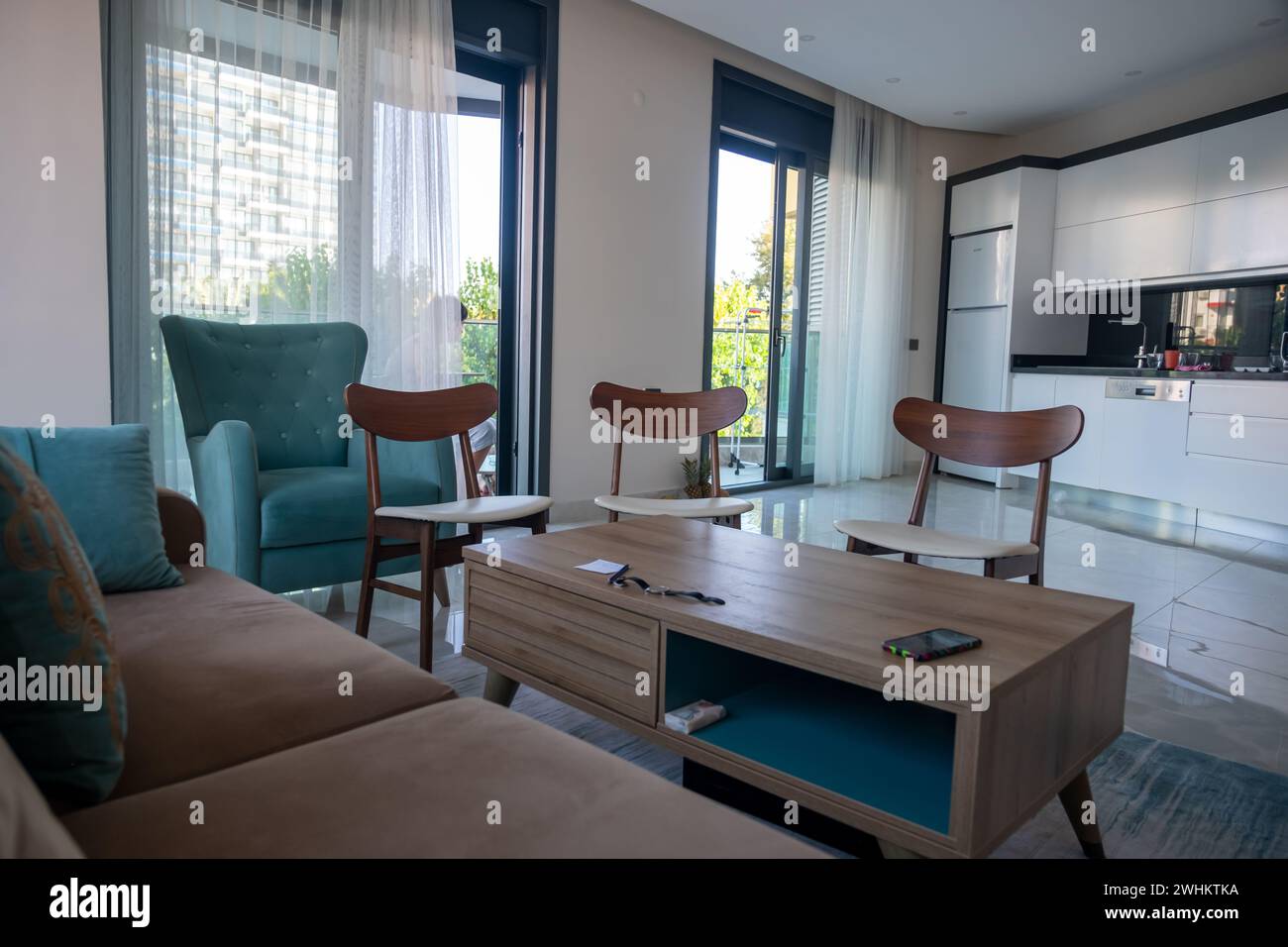 Side view for a living room Stock Photo - Alamy