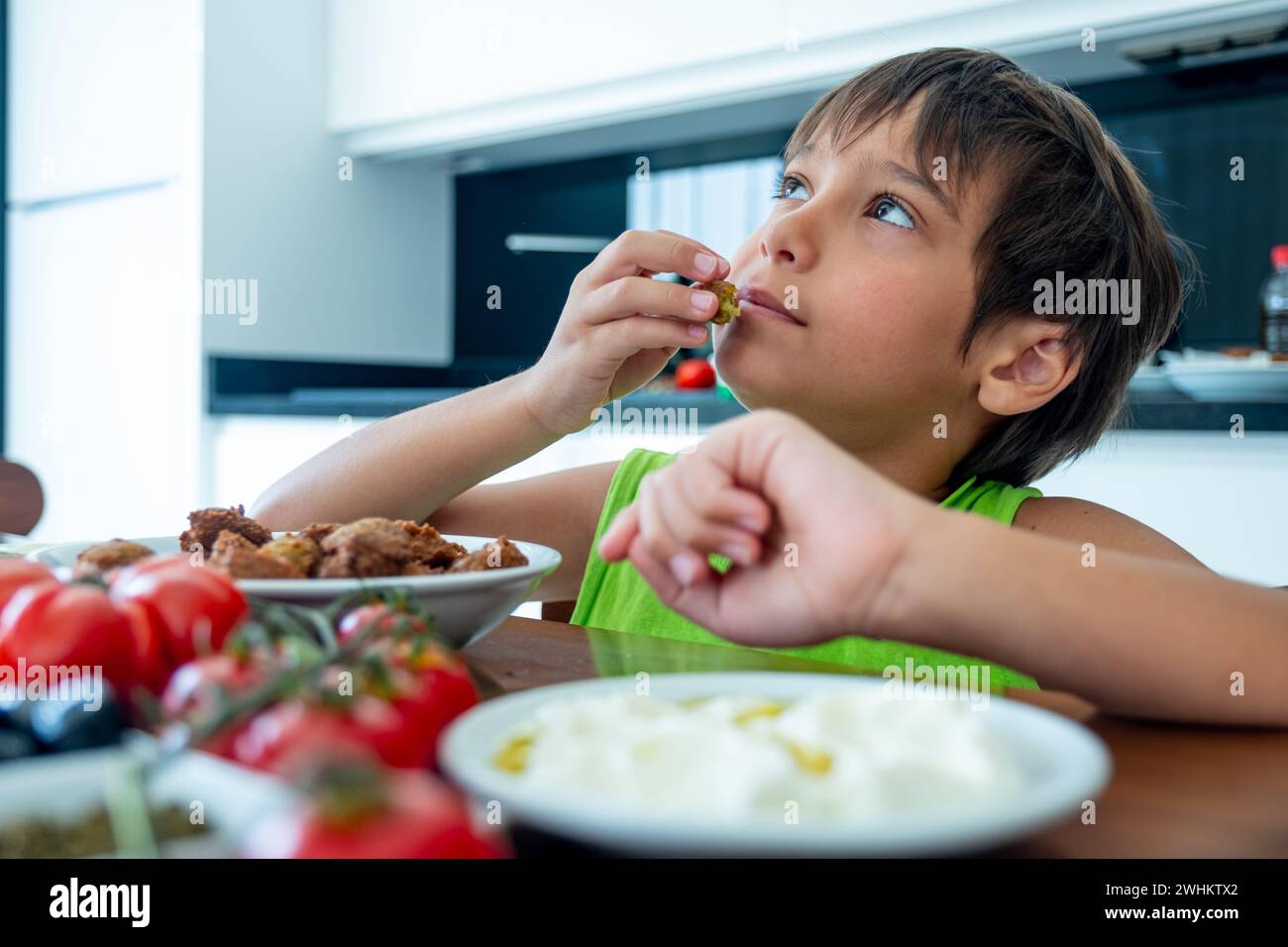 Arabic breakfast with different plates Stock Photo - Alamy
