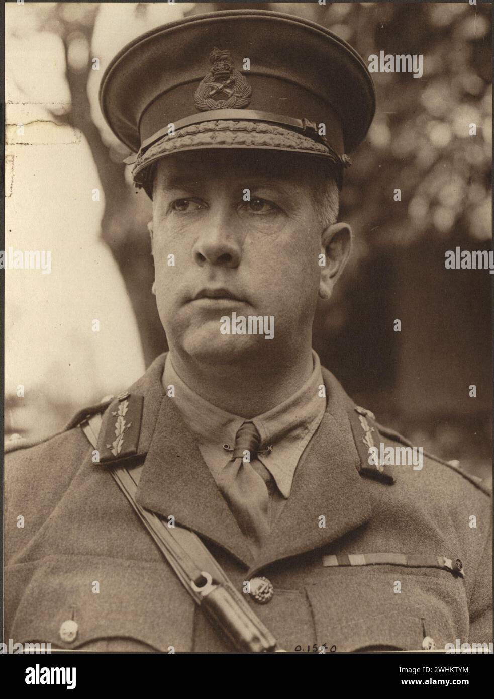 portrait of General Currie, Commander of the Canadian troops in France ...