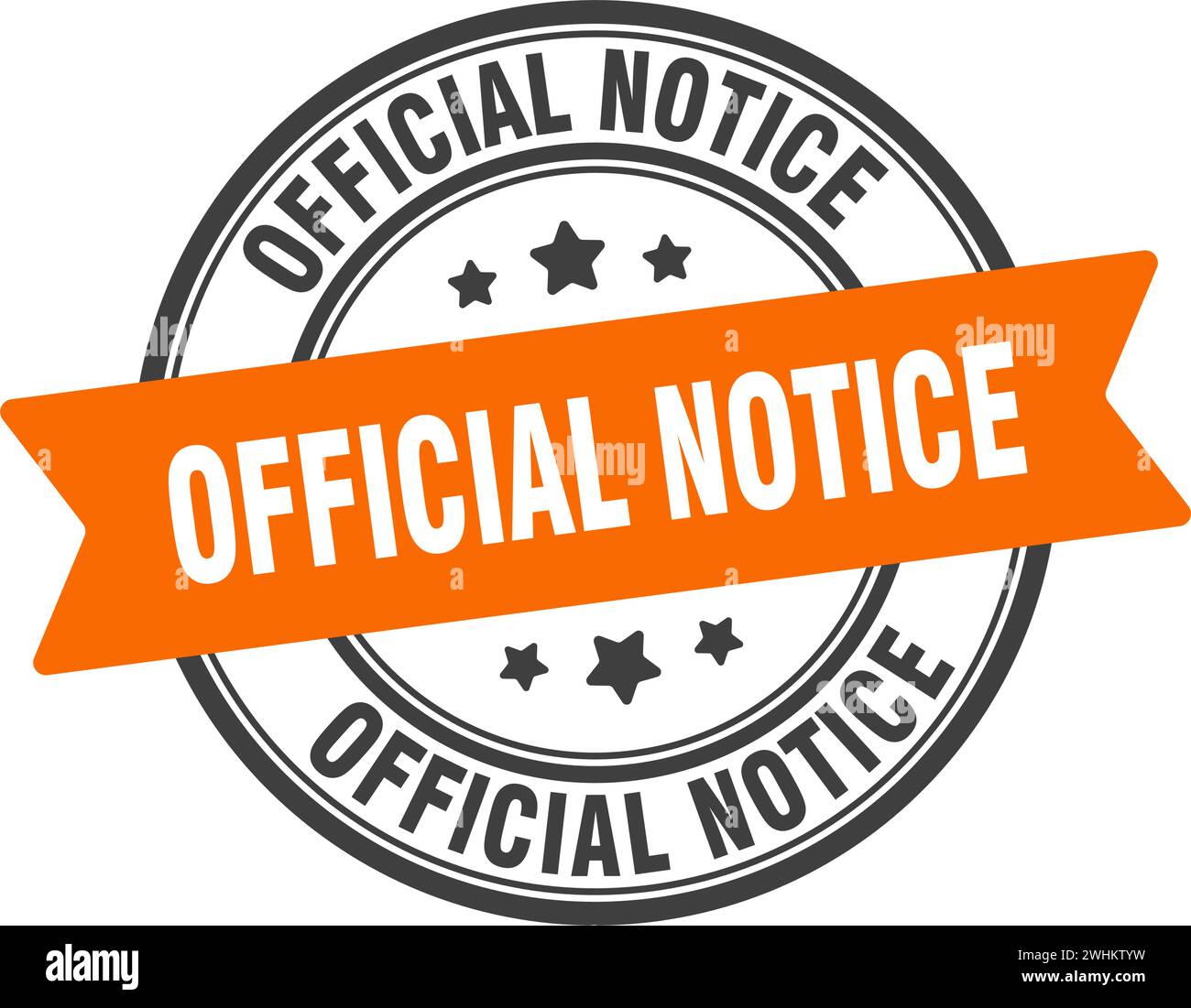 Official notice sign round hi-res stock photography and images - Alamy