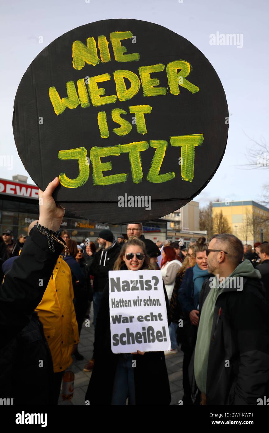 Demonstration unter dem Motto ãNie wieder ist jetzt C für Demokratie, gegen FaschismusÓ ...