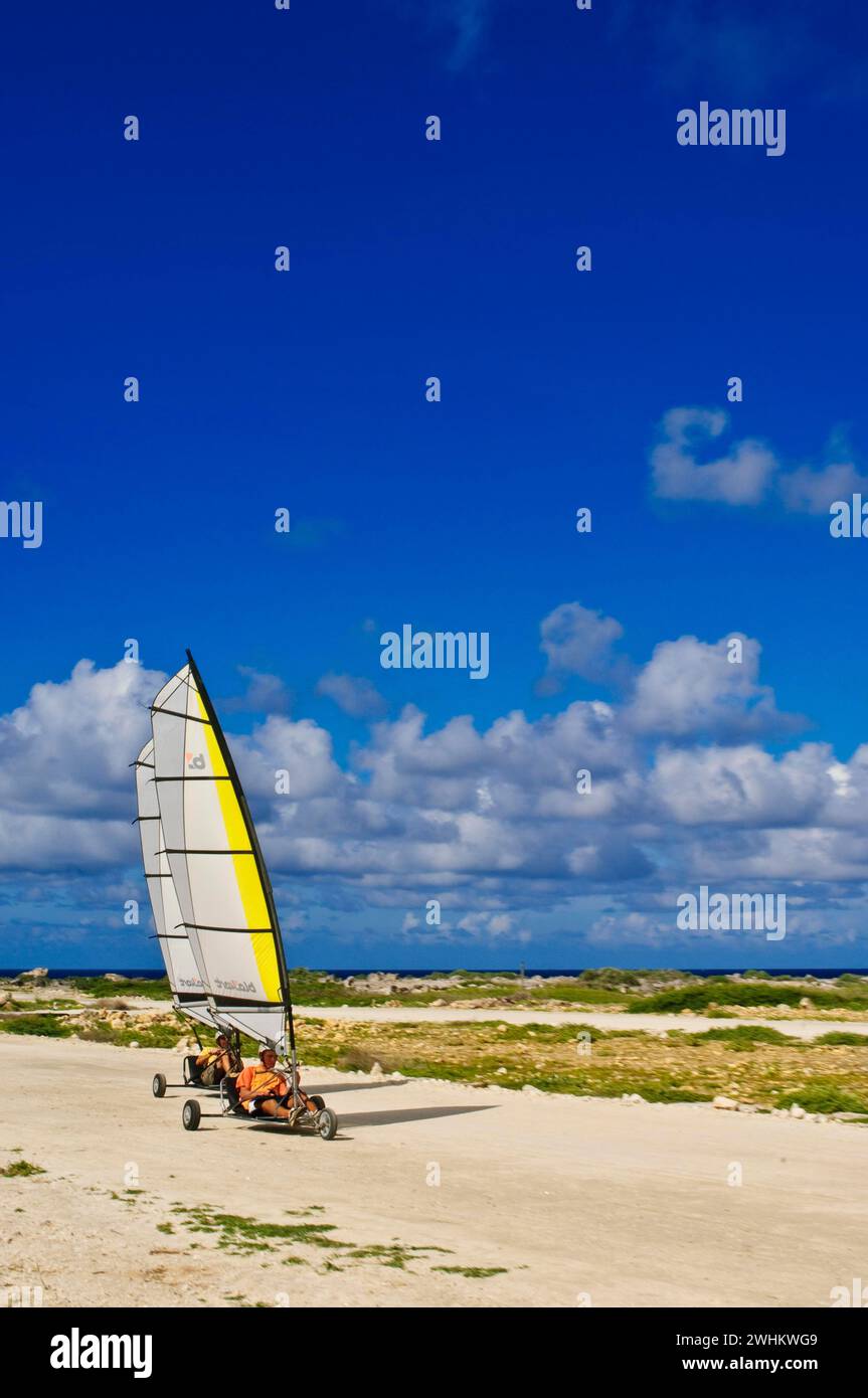 Beach sailing on Bonaire, ABC Islands, Caribbean, Bonaire Stock Photo ...